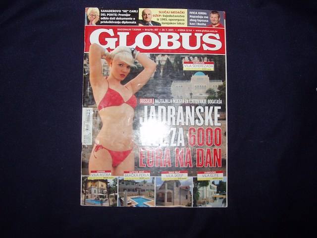 Globus,broj 867,2007,hrvatski casopis.