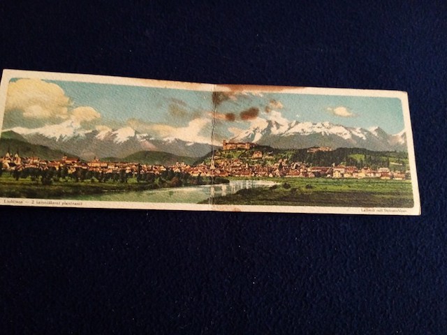 Ljubljana,dvodelna panoramska,SHS,1925