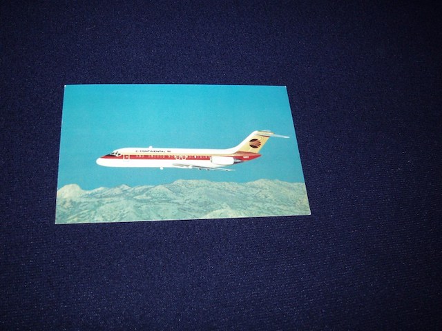 Putnički avion DC-9,Continental,čista.