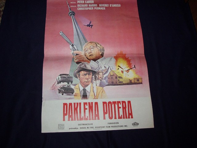 Paklena potera,filmski plakat.