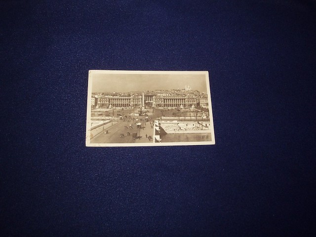 Paris,La Place de la Concorde,1937,putovala.