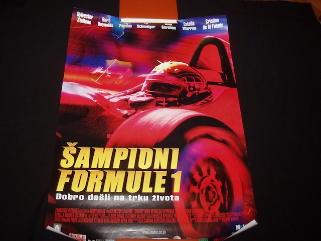Sampioni formule 1,filmski plakat.