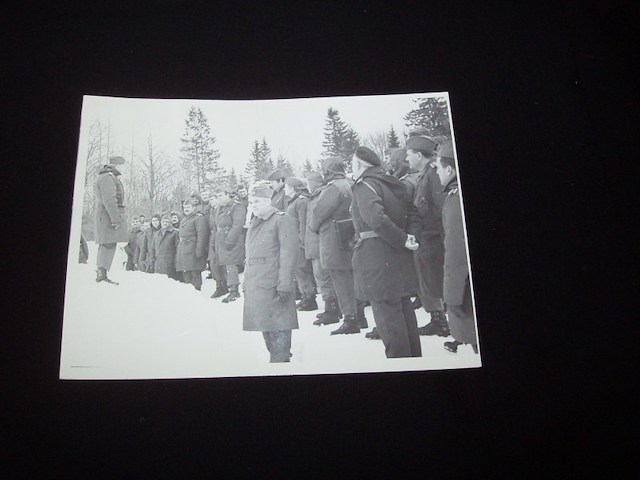 JNA,starjesine na  vjezbi,cb fotografija.