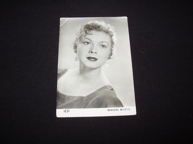 Gordana Miletic,glumica,cb razglednica,oko 1960.