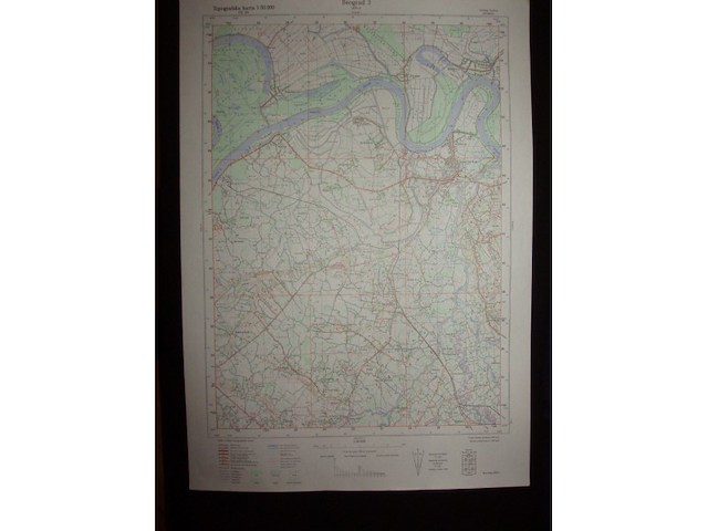 Beograd 3,topografska karta,1:50.000,429-3