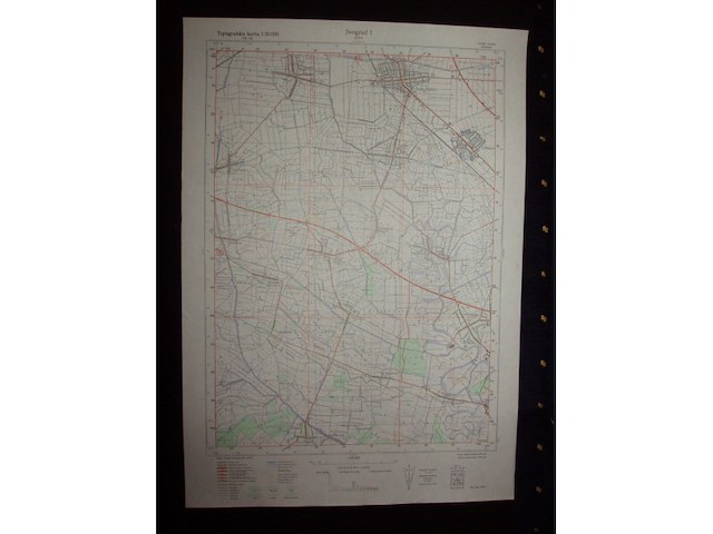 Beograd 1,topografska karta,1:50.000,429-1