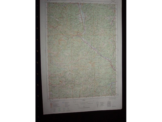 Cacak 3,topografska karta 1:50.000,529-3