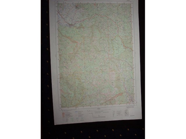 Zagubica 4,topografska karta,1:50.000,482-4