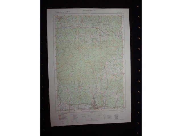 Nova Gradiska,topografska kareta 1:50.000.373-2