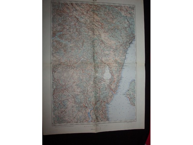 Pazin i Istra,topografska karta,1:100.000.1937