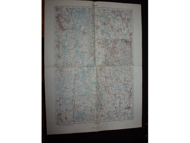 Kaposvar,Baranja,topografska karta,1934