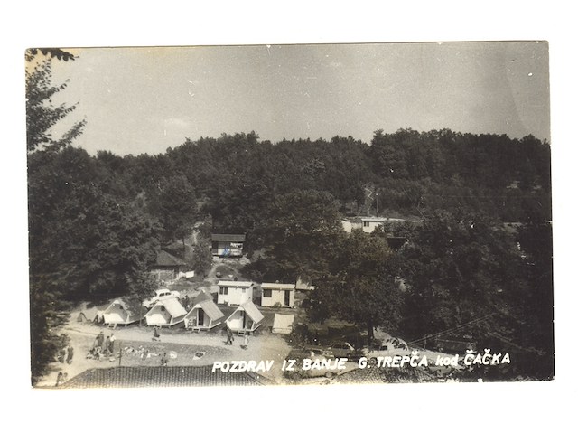 Gornja Trepca,atomska banja,Cacak,cb razglednica,1970