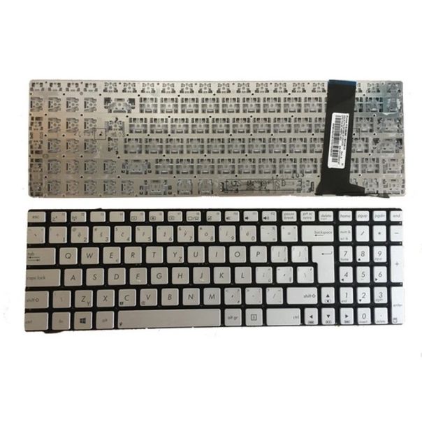 Tastatura za Asus N56 N56V N56VM N56VZ N56SL veliki enter backlight siva