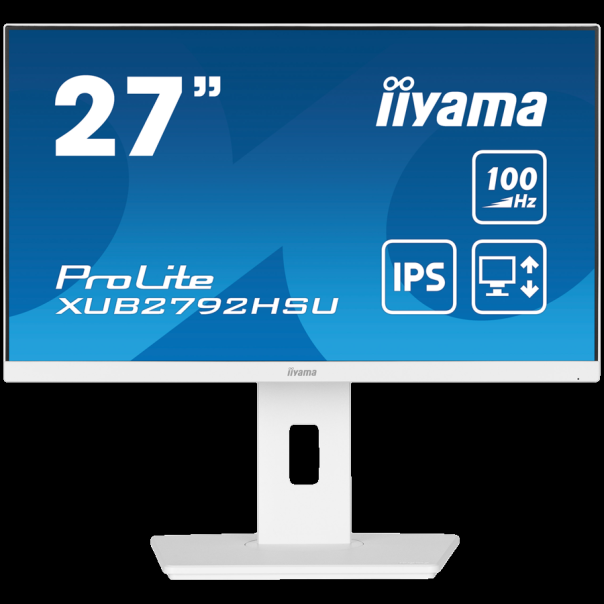 IIYAMA Monitor 27" WHITE ETE IPS-panel FHD 100Hz HDMI DP 0,4ms