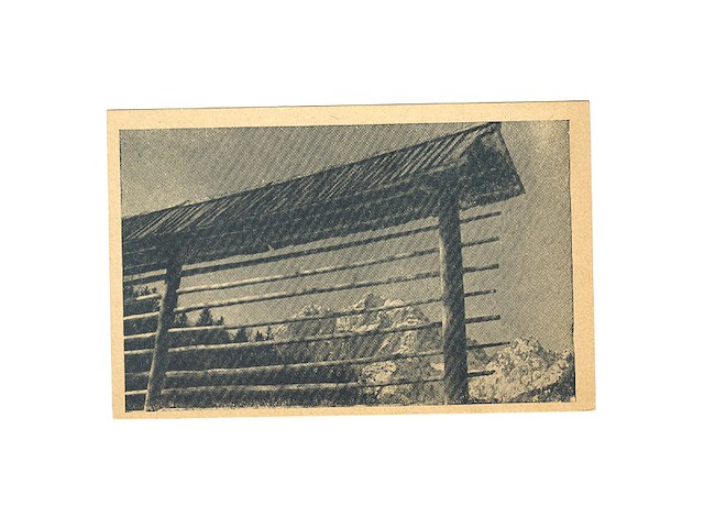 Alpski predeo,cb razglednica,cista,oko 1950.