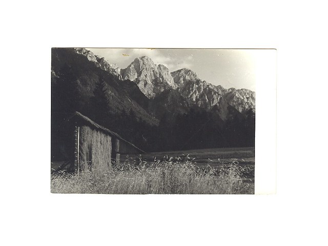 Slovenija,Alpski predeo,cb razglednica,cista,1960.