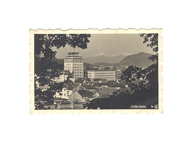 Ljubljana,cb razglednica,Kraljevina,1940