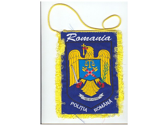 Vezena zastavica Policije Republike Rumunije