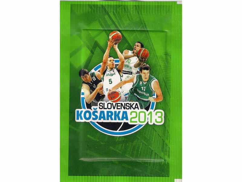 SLOVENSKA KOSARKA 2013 neotvorena kesica sa 5 slicica