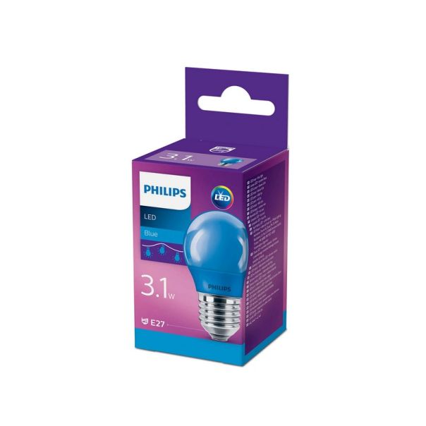 PHILIPS LED sijalica u boji 3,1W(25 W) E27 P45 plava