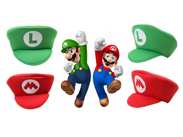 Kapa Super Mario Luigi Za Noc Vestica Maskenbal Model 1