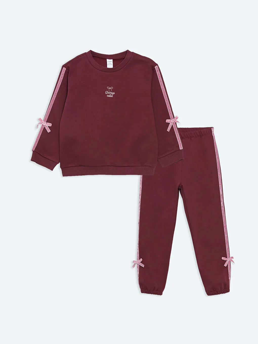 LC WAIKIKI BORDO BORDO Komplet Bebe Devojčice