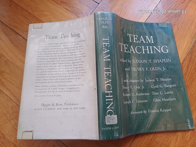 JUDSON T. SHAPLIN, TEAM TEACHING