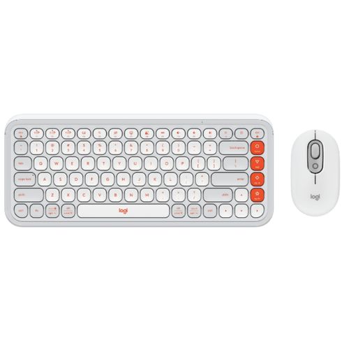 Logitech POP Icon Combo US tastatura bela