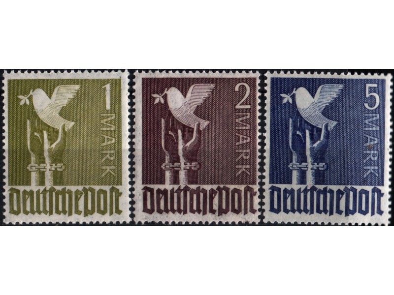 kt652i 01.ma1947 DeutschePAllii Mi943-62 ** 3/21