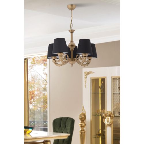 Fiona - Black, Gold Black Gold Chandelier