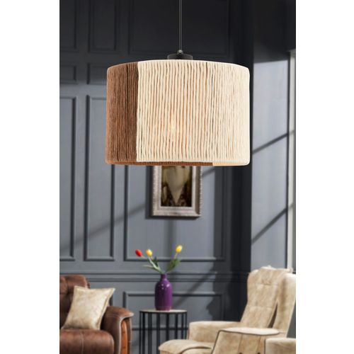 Cane - Beige, Brown Beige Brown Chandelier