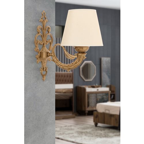 Lily - Cream, Gold Cream Gold Wall Lamp