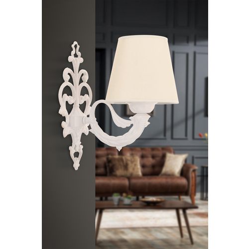 Lily - Cream, White Cream White Wall Lamp