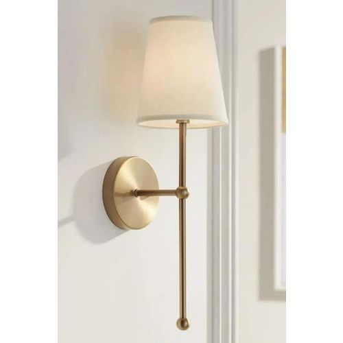 Brice - 8875-1P Gold Cream Wall Lamp