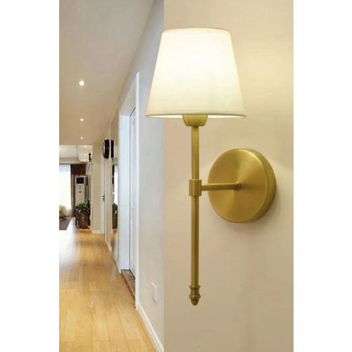 Dawin - 8876-1P Gold Cream Wall Lamp