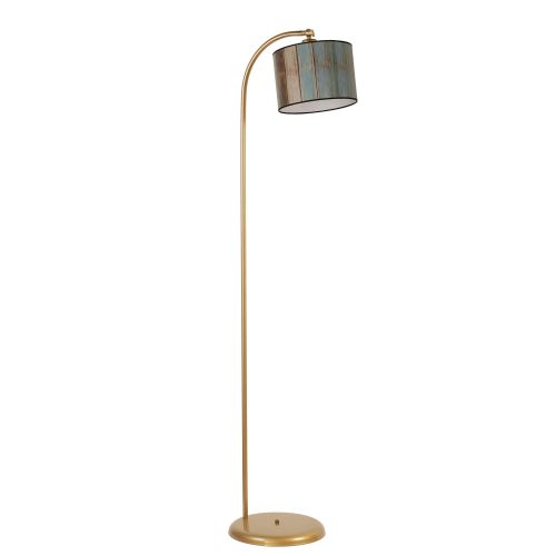 Azra Eskitme Silindir Renkli Abajurlu Lambader Multicolor Floor Lamp