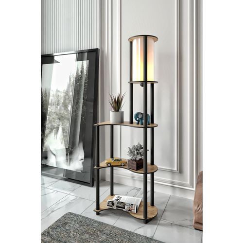 KS-11119 Walnut Floor Lamp