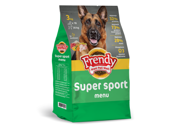 Frendy Super Sport menu