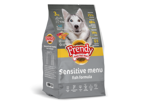 Frendy Sensitive Fish menu