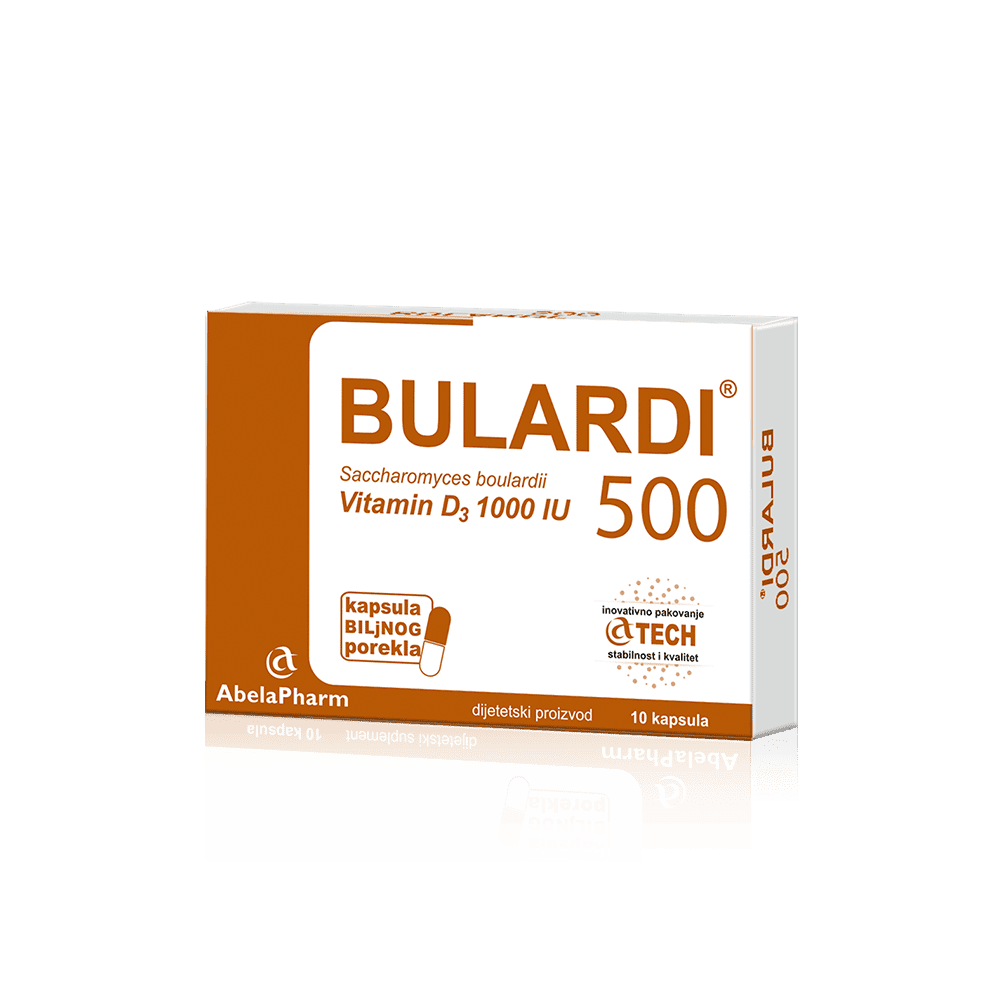 BULARDI® 500 MG SA 1000 IJ VITAMINA D3, 10 KAPSULA