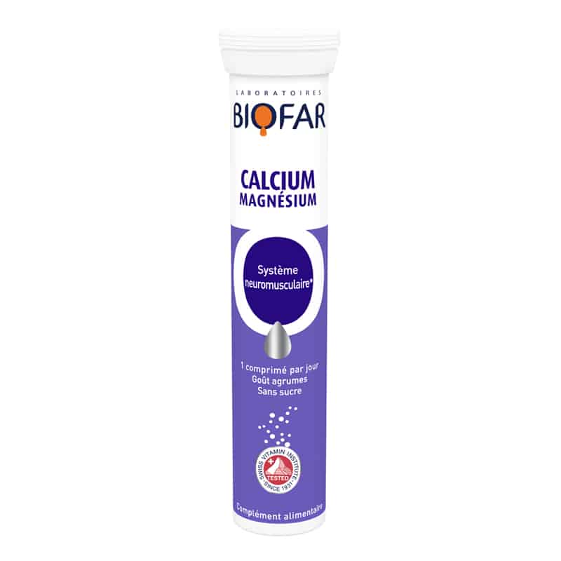 CALCIUM MAGNESIUM BIOFAR, 20 ŠUMEĆIH TABLETA