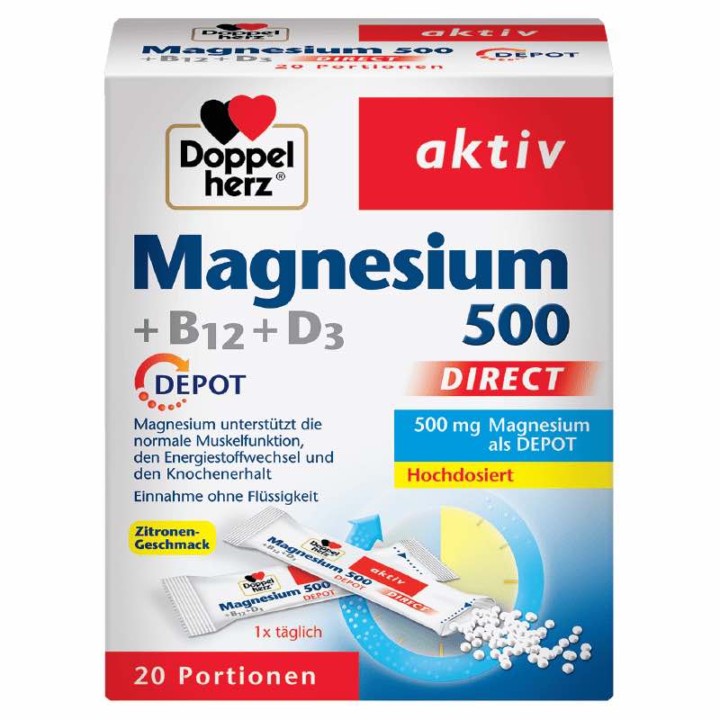 Doppel Herz Magnezijum 500 + B12 + D3 DEPO DIRECT