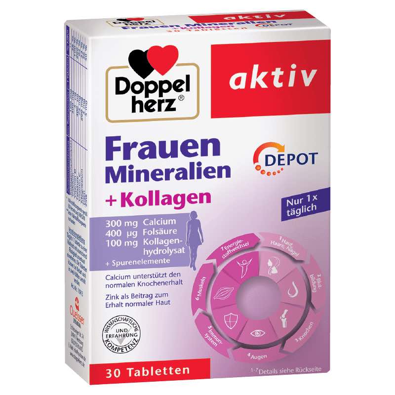 DOPPEL HERZ VITAMINI I MINERALI ZA ŽENE + KOLAGEN DEPO