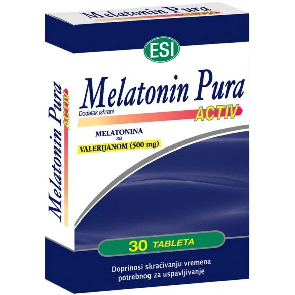 ESI Melatonin Activ tablete – melatonin + valerijana 30 tableta