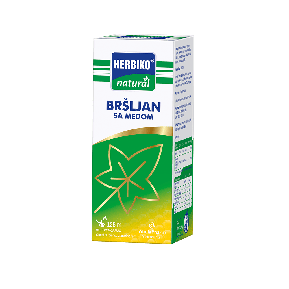 HERBIKO® NATURAL BRŠLJAN SA MEDOM, 125 ML