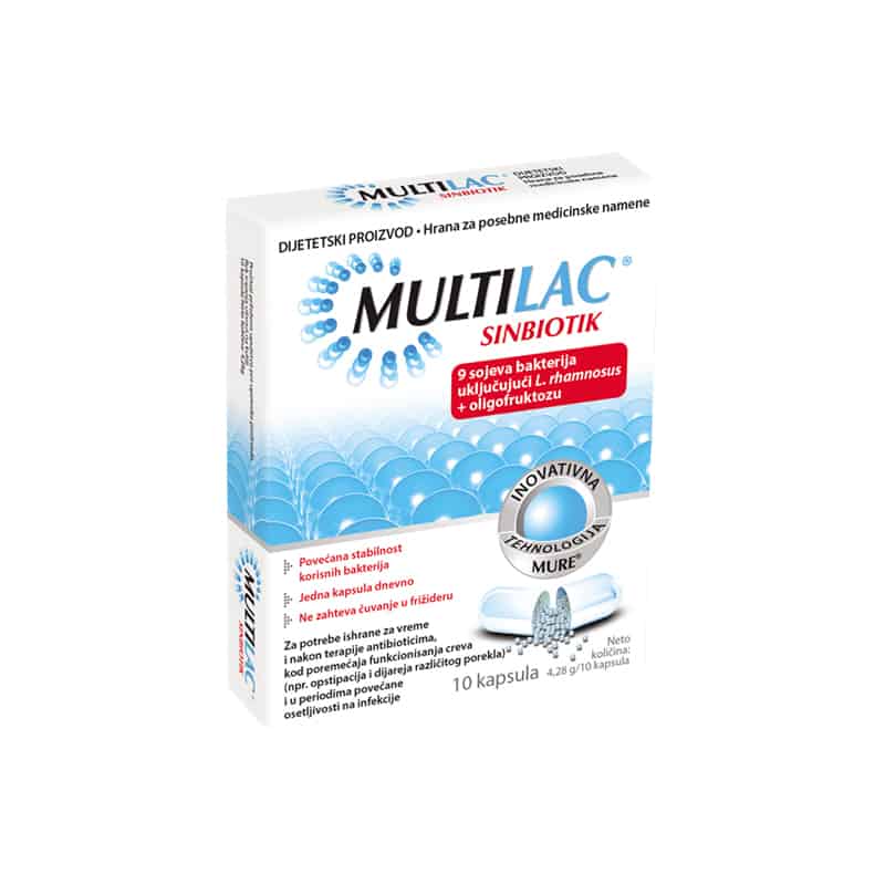 MULTILAC®, sinbiotik, 10 kapsula