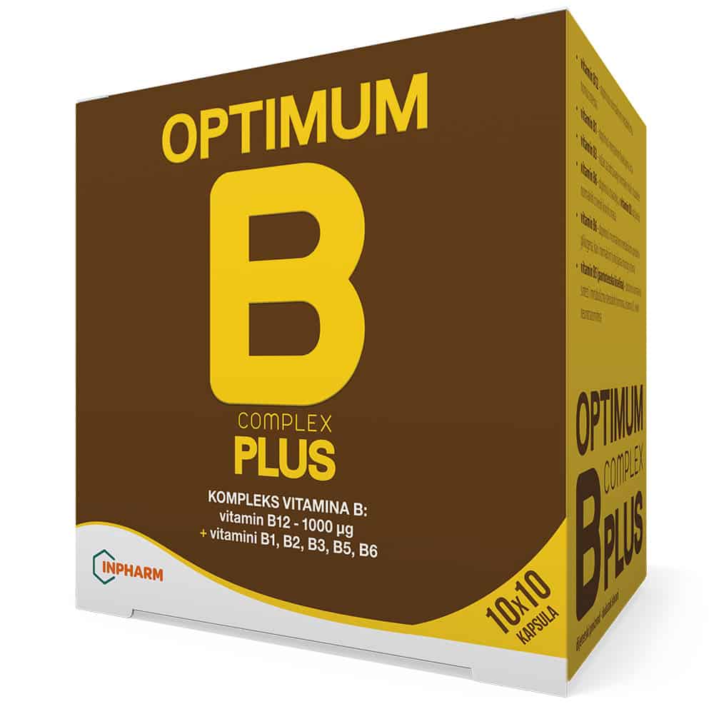 OPTIMUM B COMPLEX PLUS, kapsule, 10X10