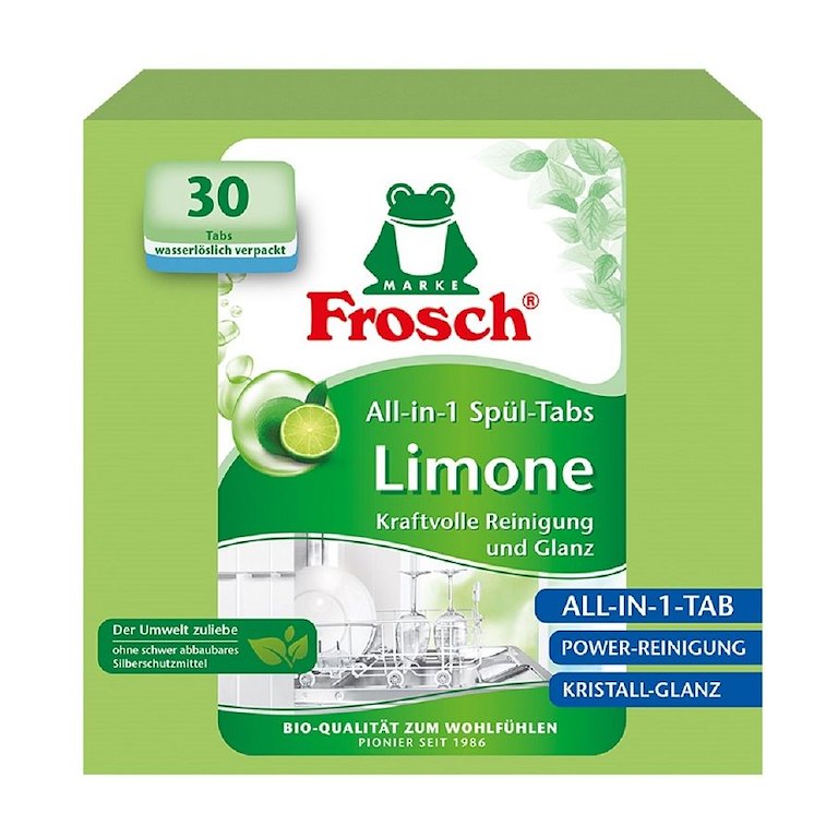 FROSCH LIMONE ALL IN 1 TABLETE ZA MAŠINSKO PRANJE SUĐA 30/1