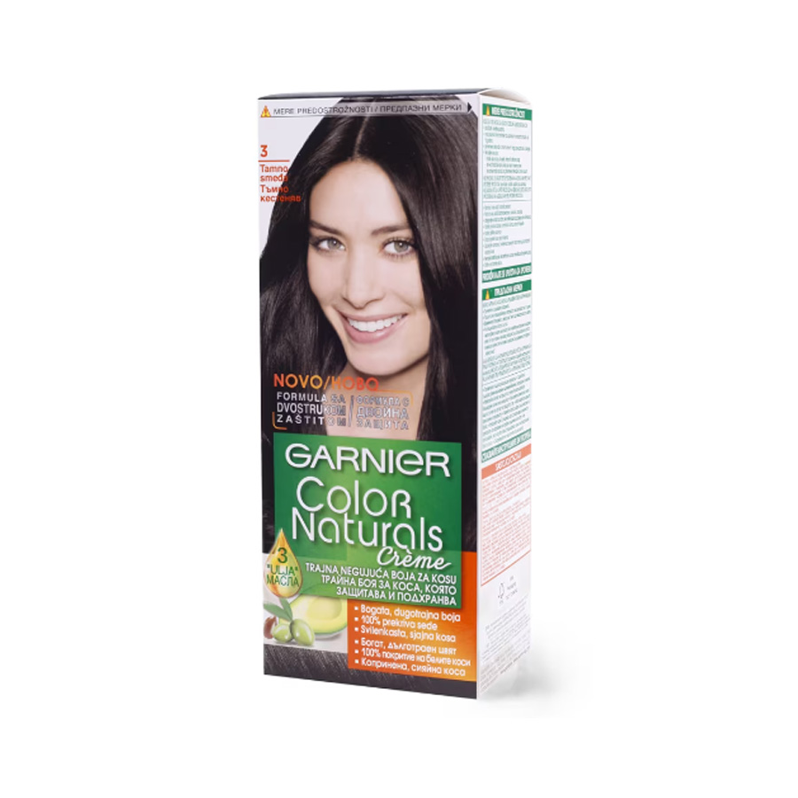 GARNIER COLOR NATURALS 3 TAMNO KESTENJASTA BOJA ZA KOSU