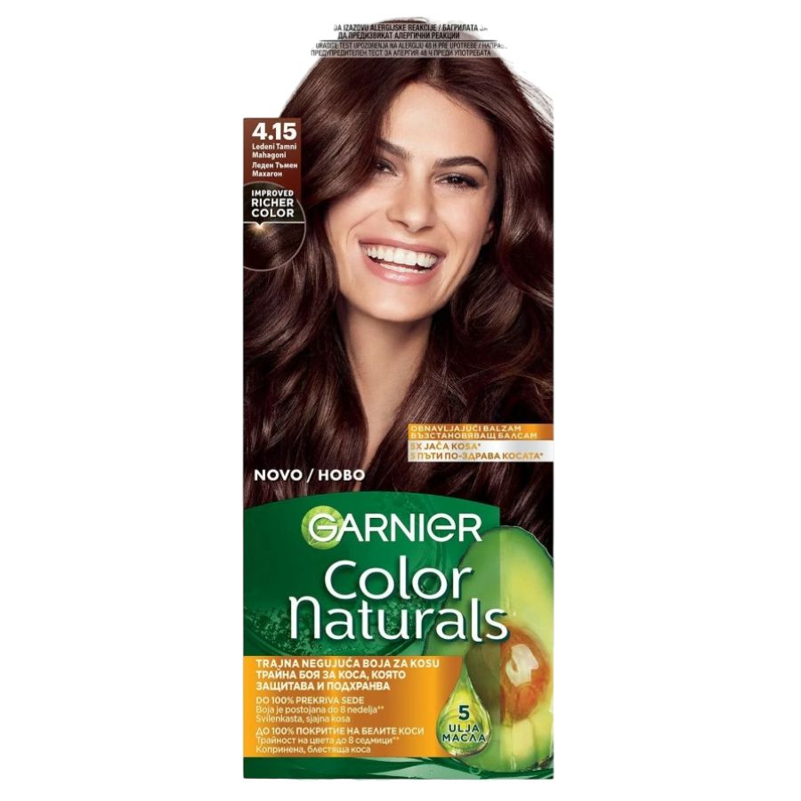 GARNIER COLOR NATURALS 4.15 LEDENI TAMNI MAHAGONI BOJA ZA KOSU